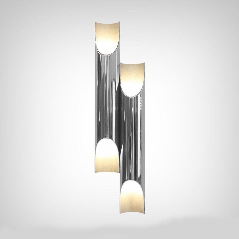 Flute Double Wall Lamp For Sale at 1stDibs