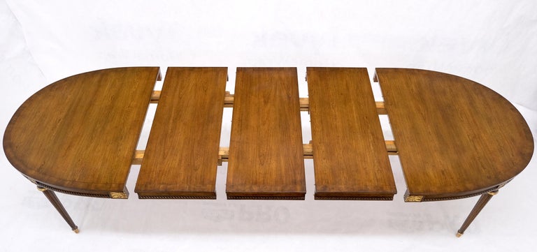 Fluted Baker Oval Three Leaves Gold Rossetts Large Dining Conference ...