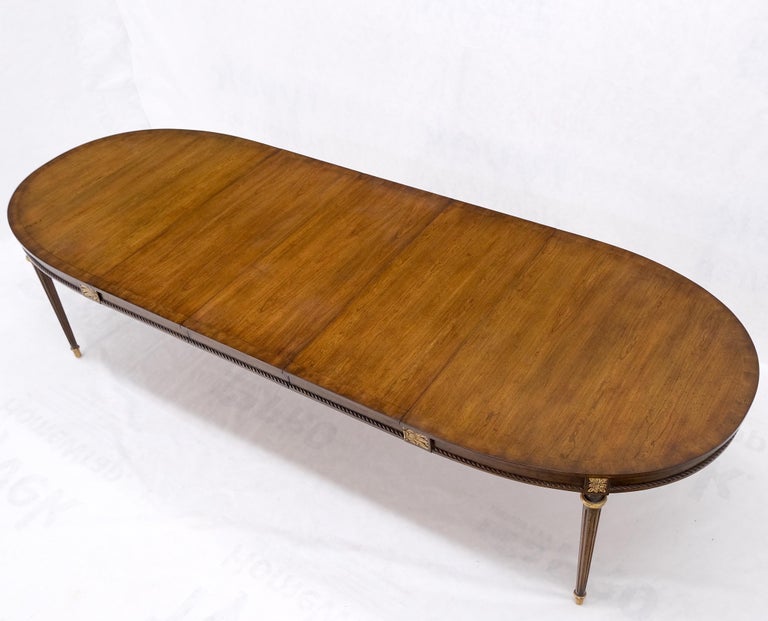 Fluted Baker Oval Three Leaves Gold Rossetts Large Dining Conference ...