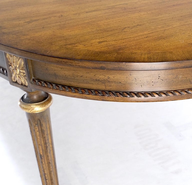 Fluted Baker Oval Three Leaves Gold Rossetts Large Dining Conference ...