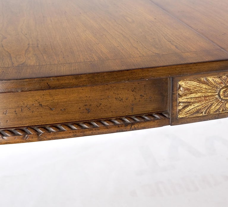 Fluted Baker Oval Three Leaves Gold Rossetts Large Dining Conference ...