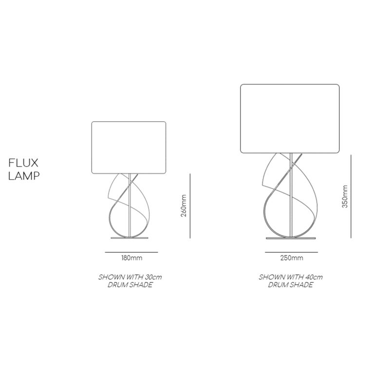 Flux Table Lamp in Brushed Brass at 1stDibs