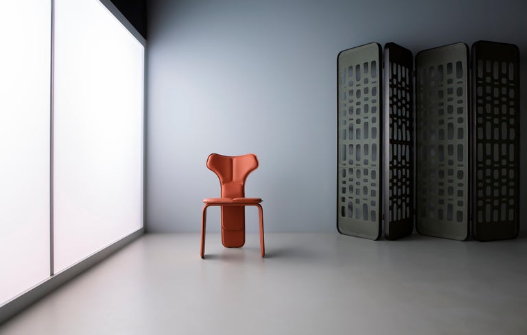 Fly chair in leather by Tiago Curioni, Brazilian contemporary design ...