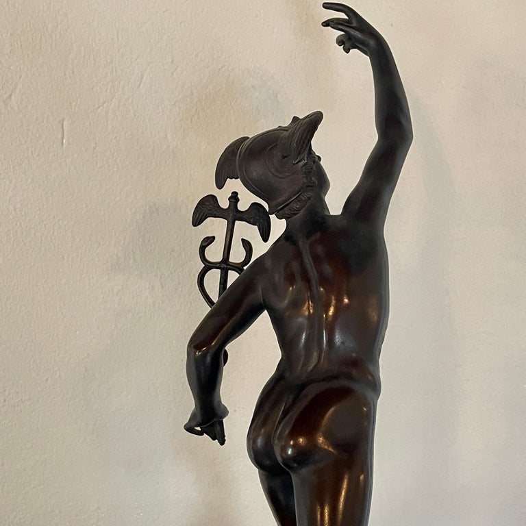 Flying Mercury Hermes Figure of Greek God of Medicine, by Giavanni Da ...