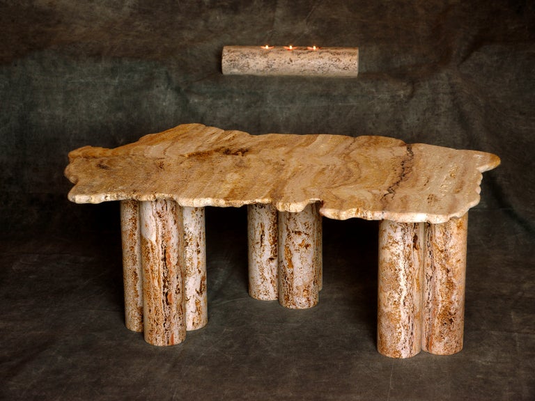 Flynn Stone Coffee Table by Jean-Fréderic Bourdier For Sale at 1stDibs