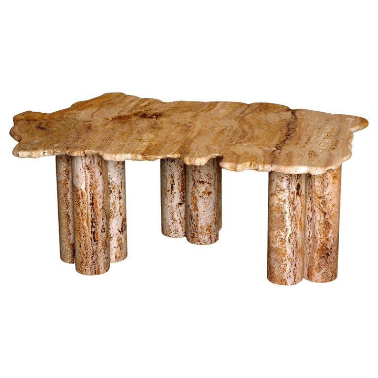 Flynn Stone Coffee Table by Jean-Fréderic Bourdier For Sale at 1stDibs