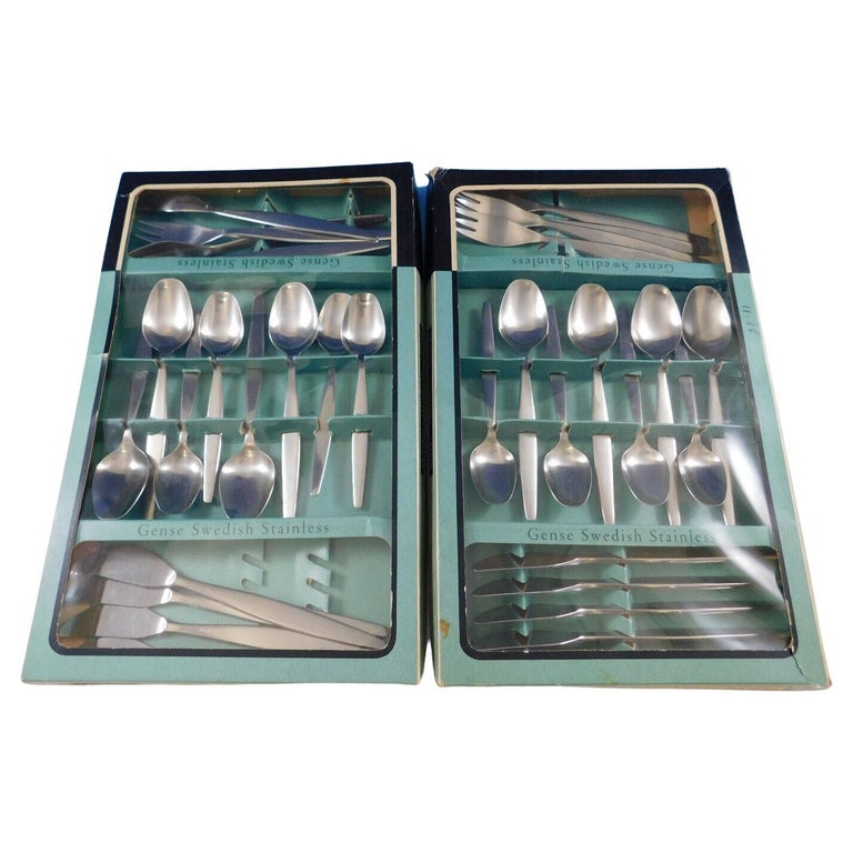 Focus by Gense Stainless Steel Sweden Cutlery Set Service 32 pcs Modern ...