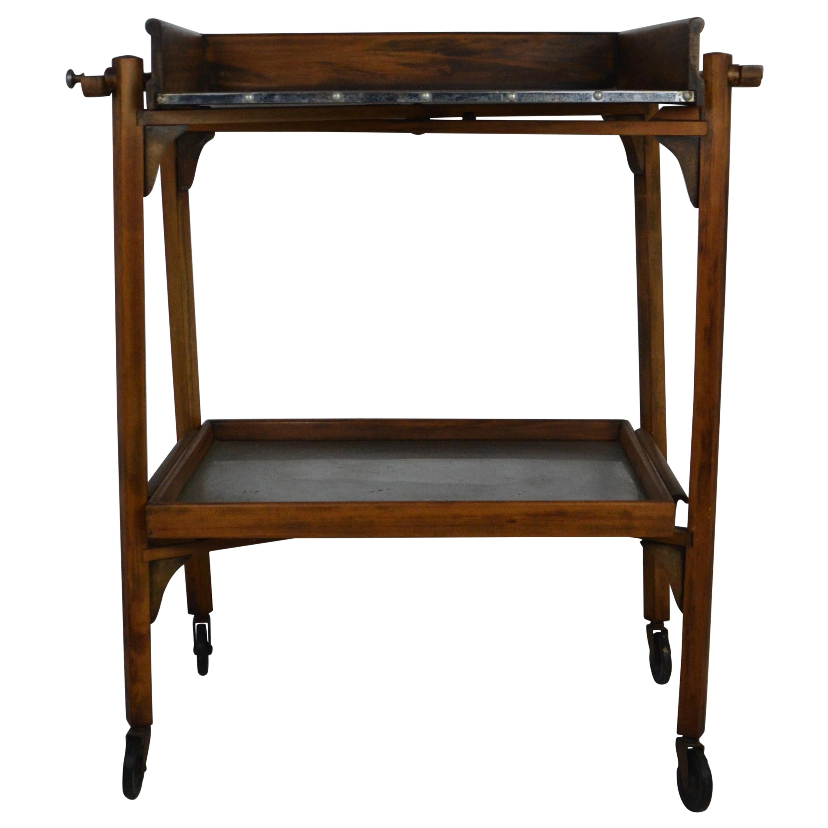 WICKER TEA CART at 1stDibs