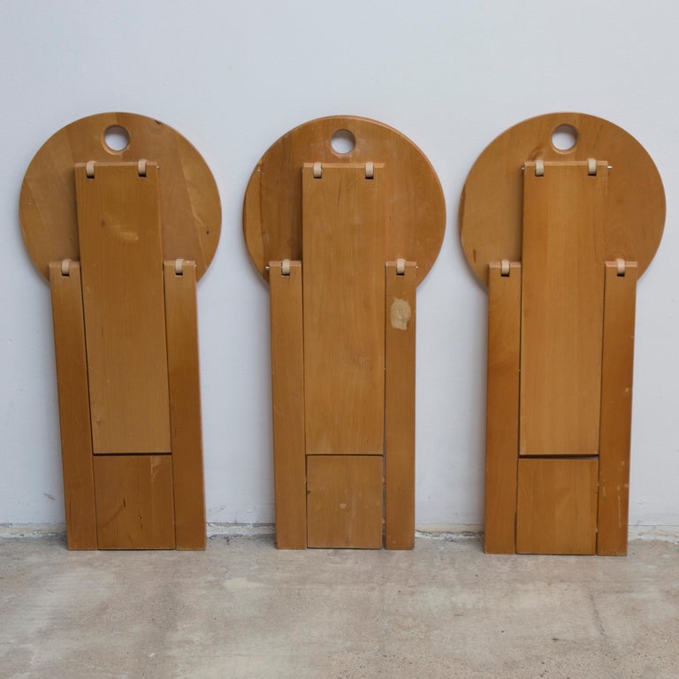 Foldable Beech Suzy Stool by Adrian Reed, 1980s For Sale at 1stDibs