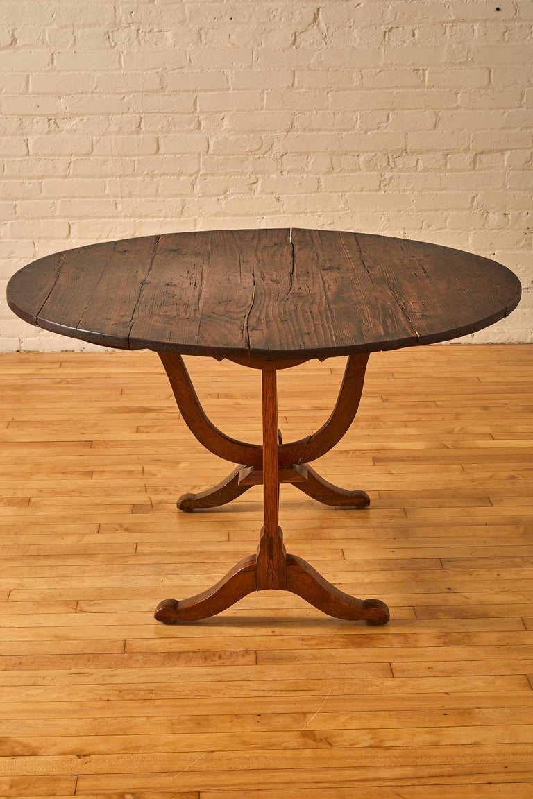 Foldable Pine and Oak Wine Tasting Table For Sale at 1stDibs