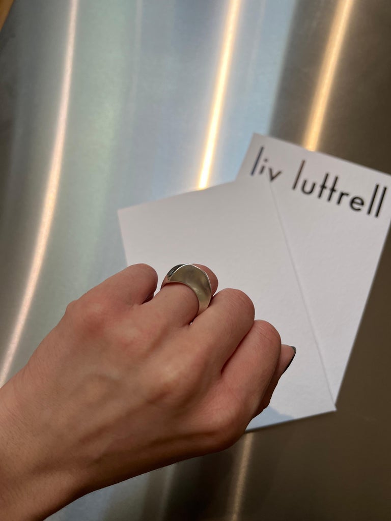 Customizable Folde Ring, in Silver, Limited Edition Design For Sale at ...