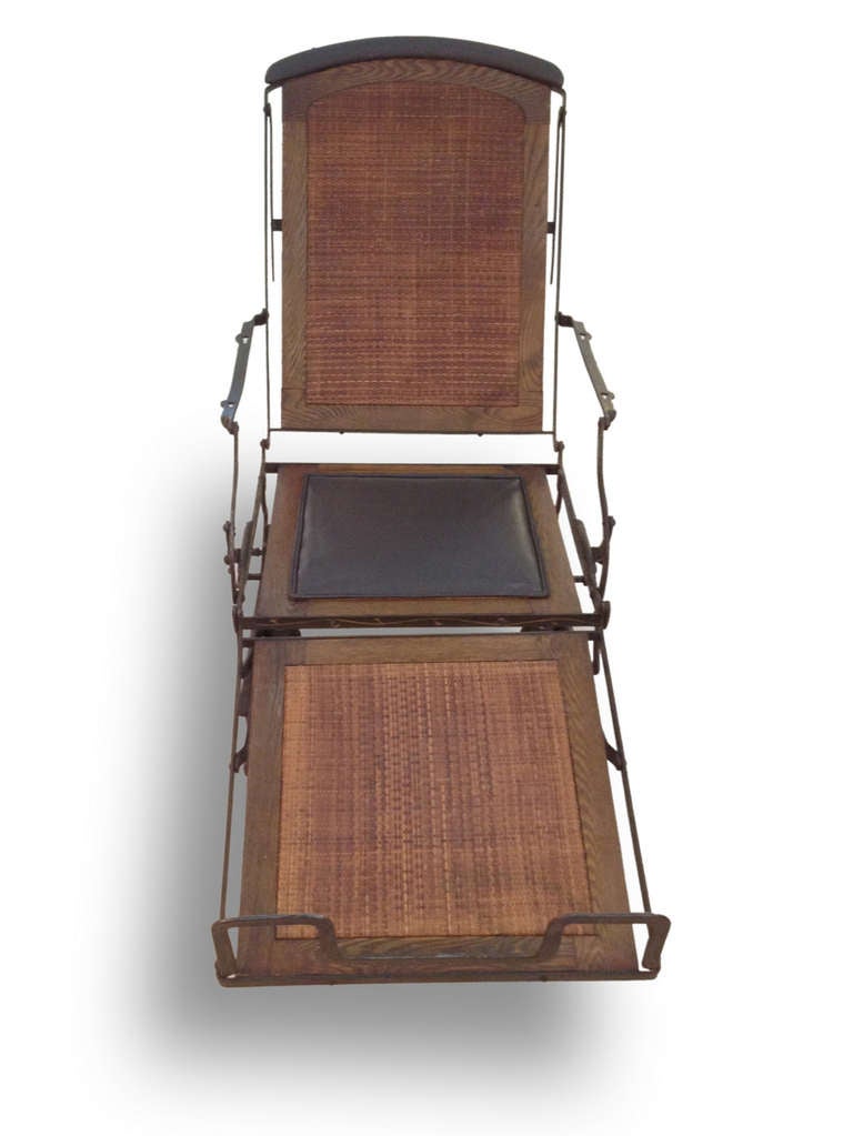 Folded Cruise Ship Rocking Chaise Lounge, New York, 1890 For Sale at ...