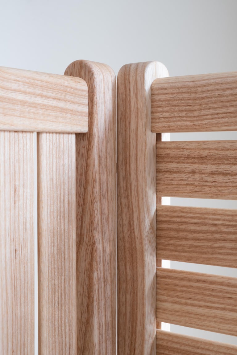 Folding 3-Panel or 4-Panel Room Divider Screen in Ash For Sale at 1stDibs