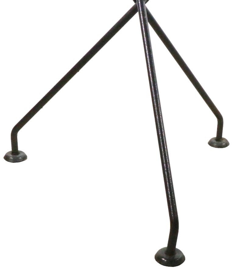 Folding Cafe Dining Garden Patio Poolside Table in Wrought Iron and ...