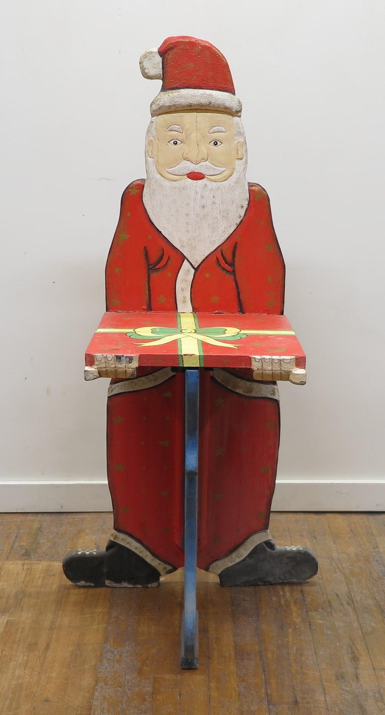 Folding Santa Gift Table Vintage at 1stDibs