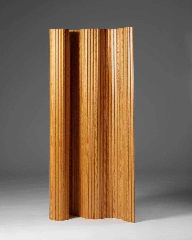 Folding “Screen 100” Designed by Alvar Aalto for Artek, Finland, 1936 ...