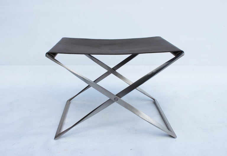 Folding Stool, Model PK91, by Poul Kjærholm and Fritz Hansen, 2019 at ...