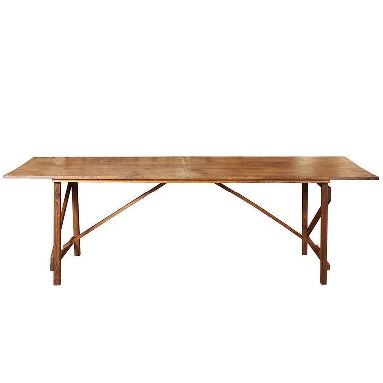 Folding Wallpaper Dining Table at 1stDibs