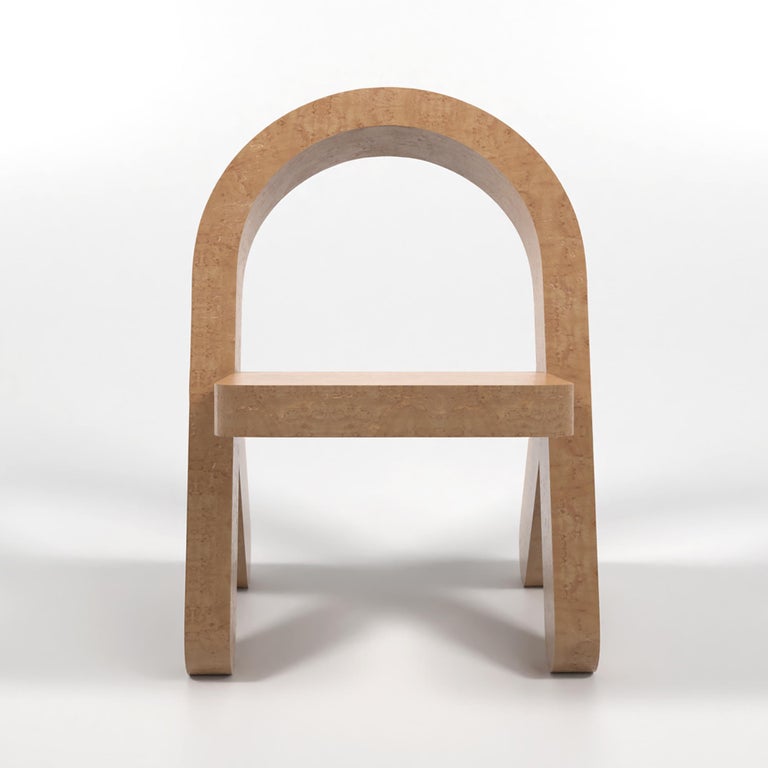 Foldont Chair in Plywood with Birdseye Maple Veneer by JUMBO NYC For ...
