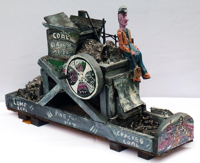 Folk Art Assemblage Model of a Coal Cracker by James 'Jim' Popso For ...