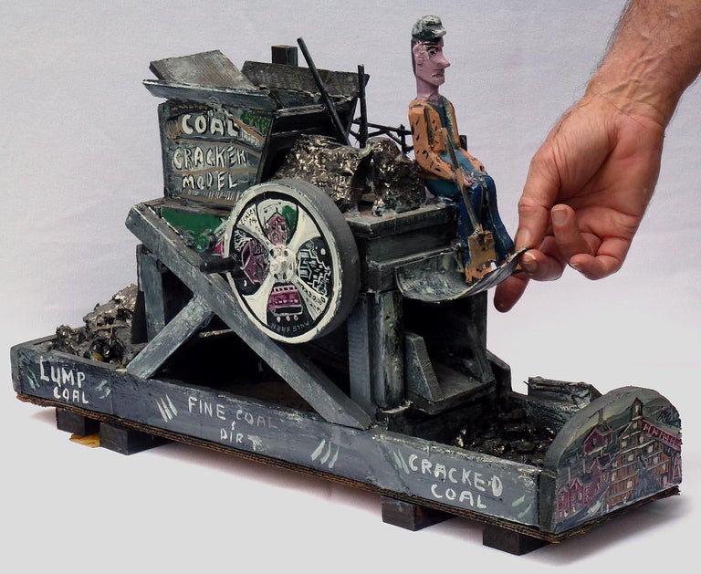 Folk Art Assemblage Model of a Coal Cracker by James 'Jim' Popso For ...