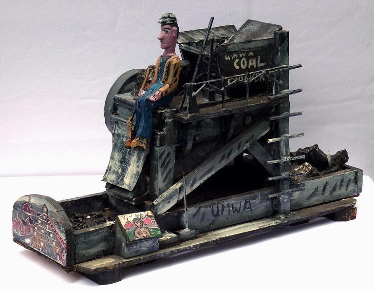 Folk Art Assemblage Model of a Coal Cracker by James 'Jim' Popso For ...