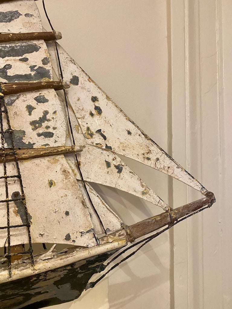 Folk Art Brigantine Weathervane by Frank Adams, Martha's Vineyard ...