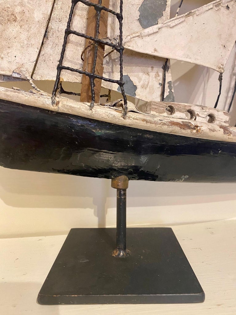 Folk Art Brigantine Weathervane by Frank Adams, Martha's Vineyard ...