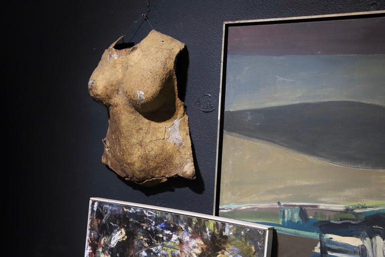 Folk Art Bust Wall Sculpture For Sale at 1stDibs