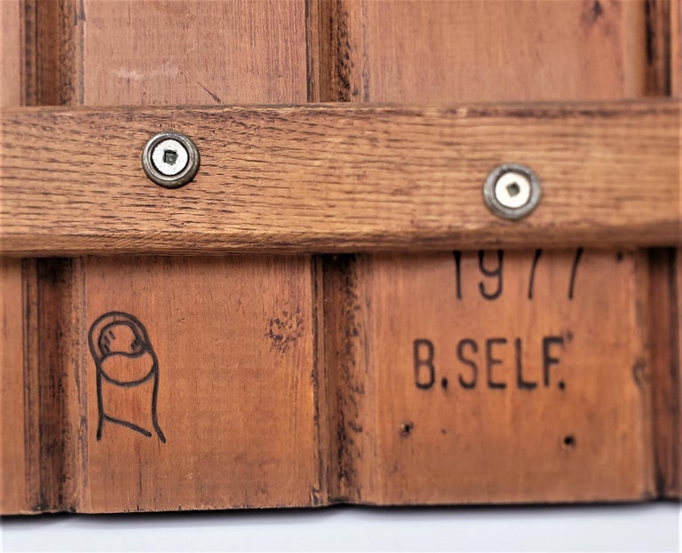 Folk Art Carved Panel of Two Brothers Titled: "He Ain't Heavy, He's My ...