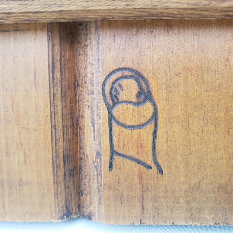 Folk Art Carved Panel of Two Brothers Titled: "He Ain't Heavy, He's My ...
