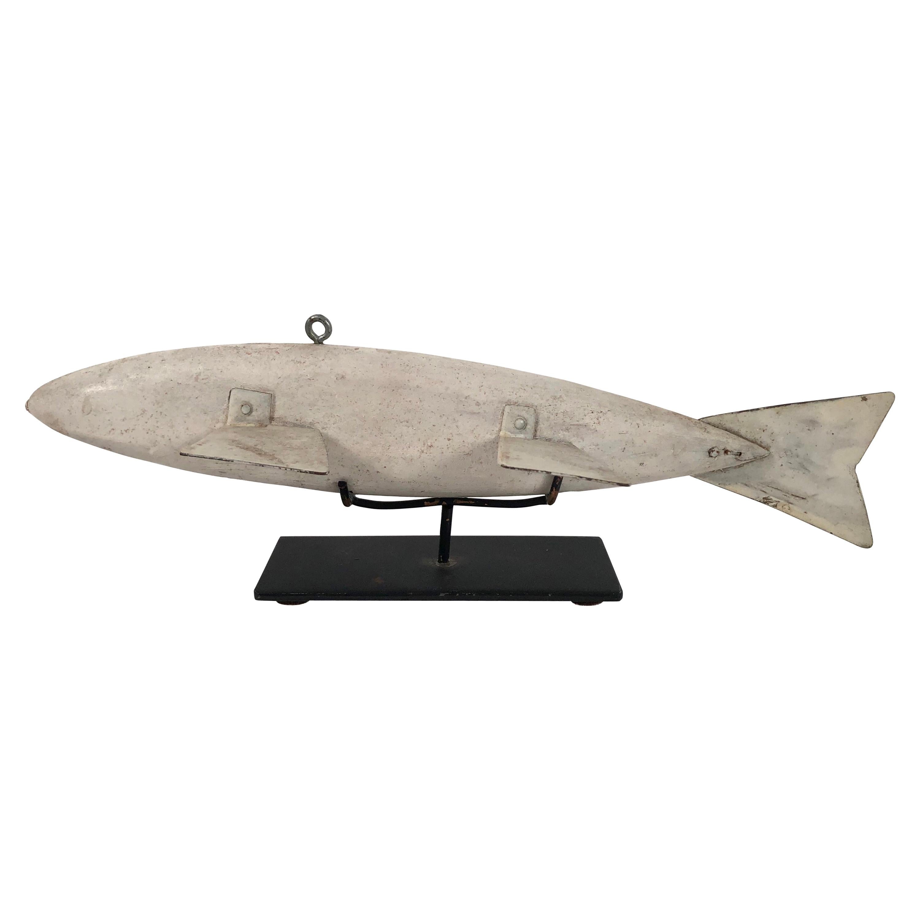 Folk Art Futuristic Ice Fishing Decoy at 1stDibs