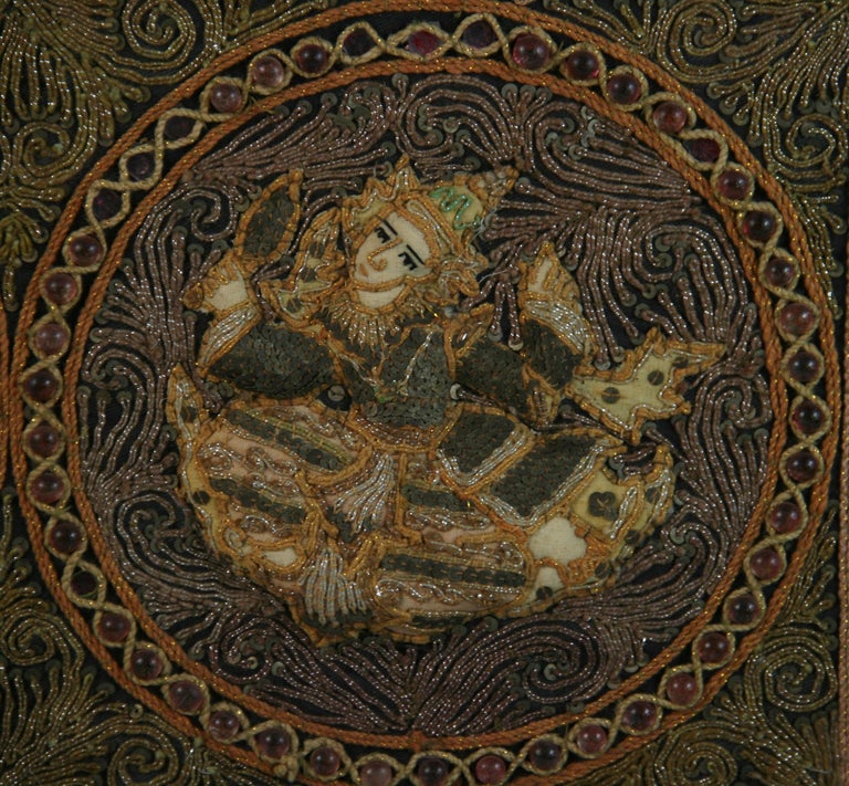 Antique Kalagas Burmese Wall Tapestry set in a Custom Newer Frame For ...