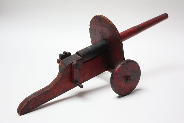 Folk Art Hand Painted Cannon For Sale at 1stDibs