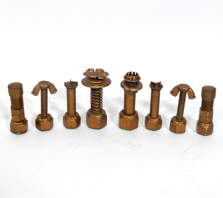 Folk Art Mechanic's Chess Set at 1stDibs