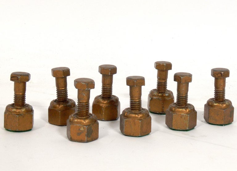 Folk Art Mechanic's Chess Set at 1stDibs