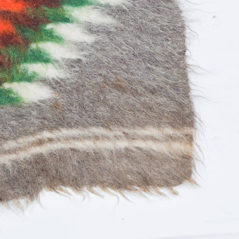 Folk Art Native American Wool Blanket Wall Art Bold Bright Graphics ...