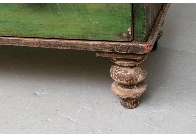 Folk Art Painted Antique Chest of Drawers For Sale at 1stDibs
