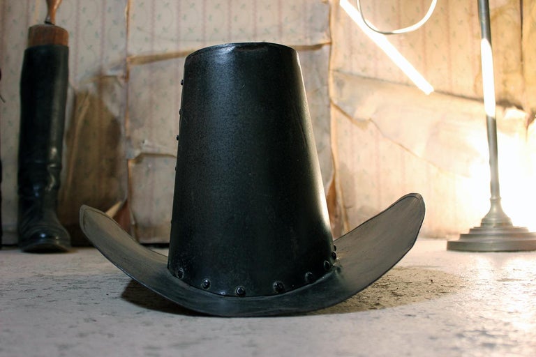 Folk Art Painted Metal Milliners Top Hat Trade Sign Annie Gold circa ...