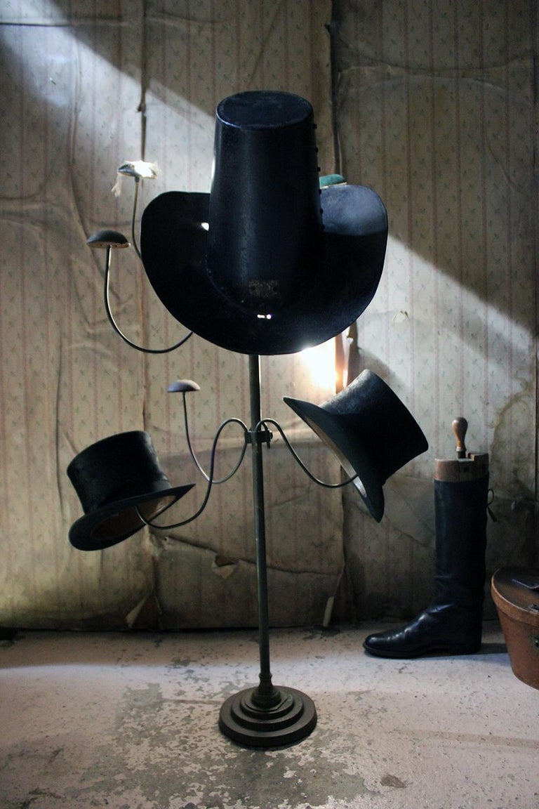 Folk Art Painted Metal Milliners Top Hat Trade Sign Annie Gold circa ...