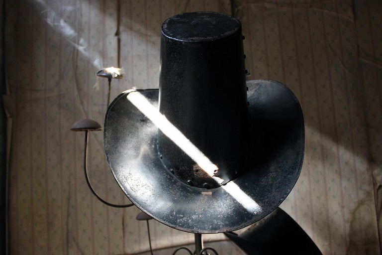 Folk Art Painted Metal Milliners Top Hat Trade Sign Annie Gold circa ...