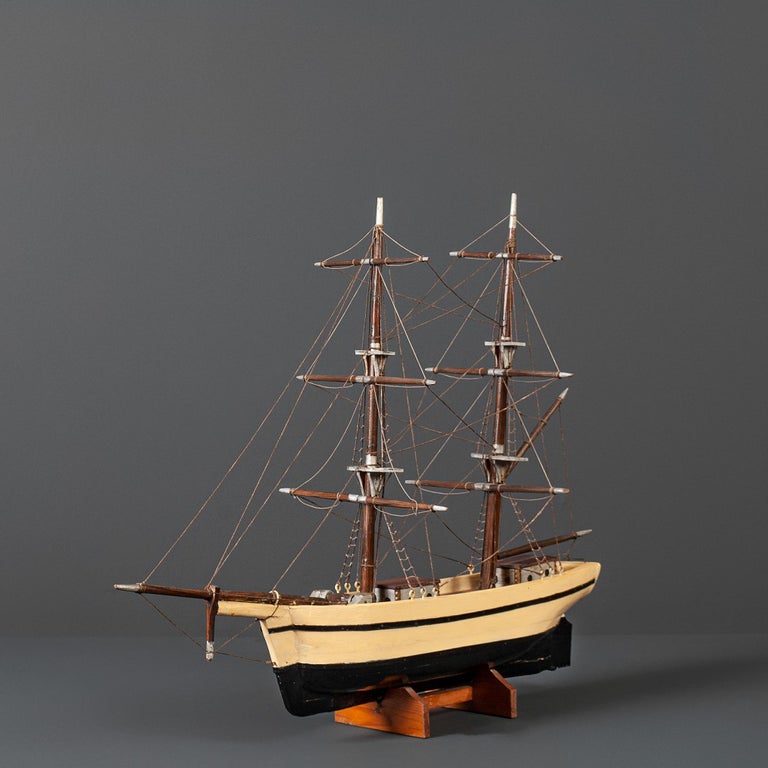 Folk Art Scratch Built Boat, Early 20th C For Sale at 1stDibs