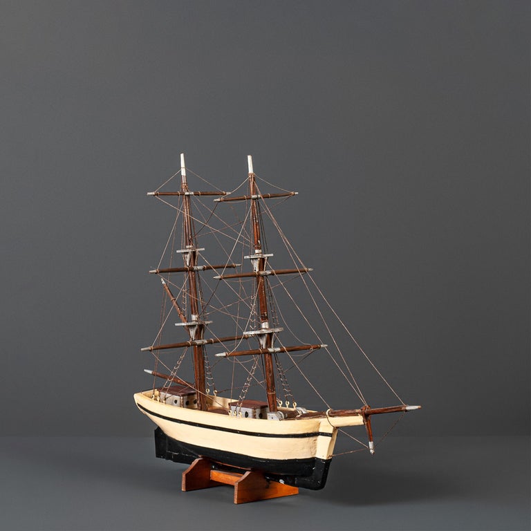 Folk Art Scratch Built Boat, Early 20th C For Sale at 1stDibs