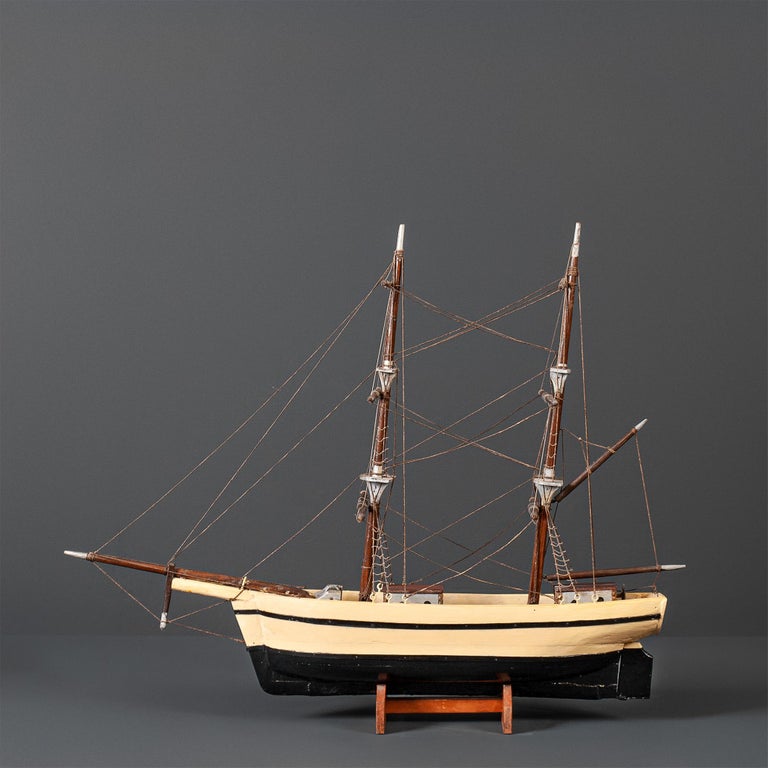 Folk Art Scratch Built Boat, Early 20th C For Sale at 1stDibs