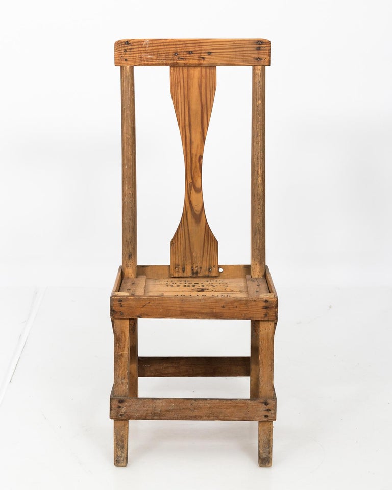 Folk Art Side Chair at 1stDibs