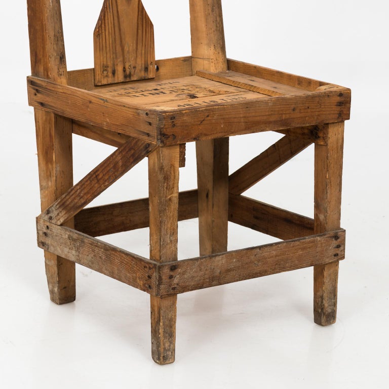 Folk Art Side Chair at 1stDibs