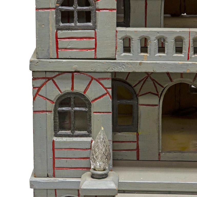 Folk Art Toy Castle at 1stDibs