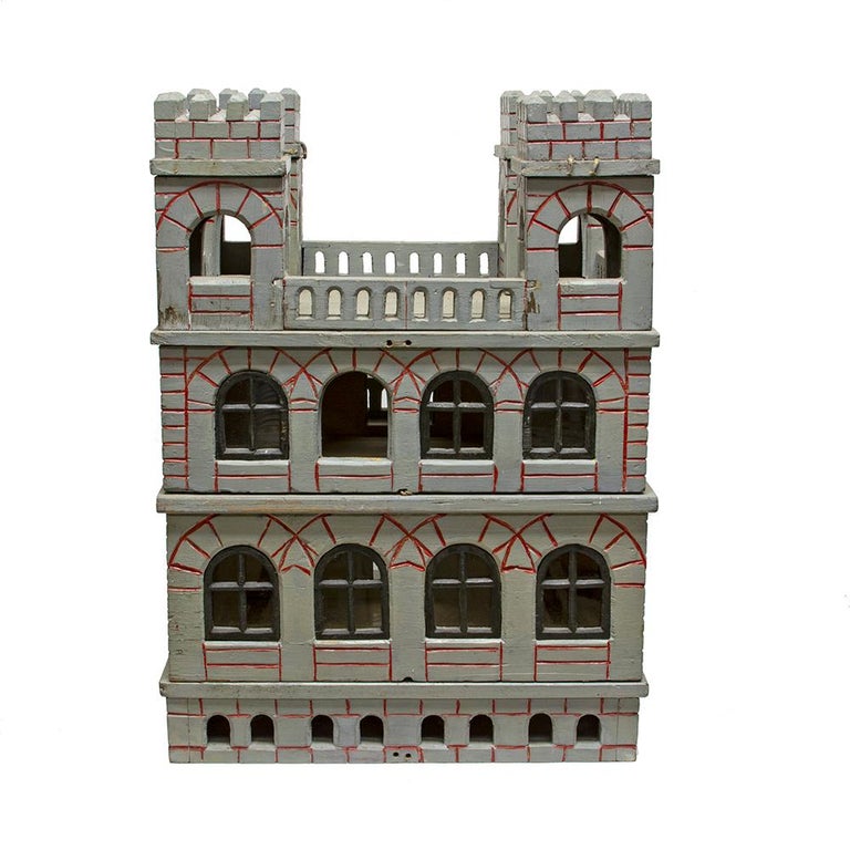 Folk Art Toy Castle at 1stDibs