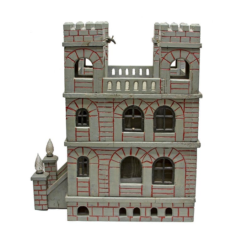 Folk Art Toy Castle at 1stDibs