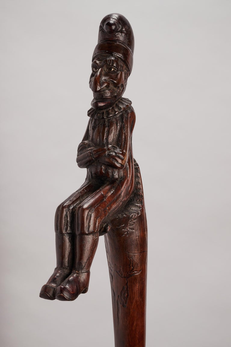 Folk Art Walking Stick, England 1870 For Sale at 1stDibs